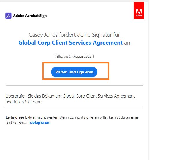 Herunterladen und Signieren mit Acrobat-Zertifikat